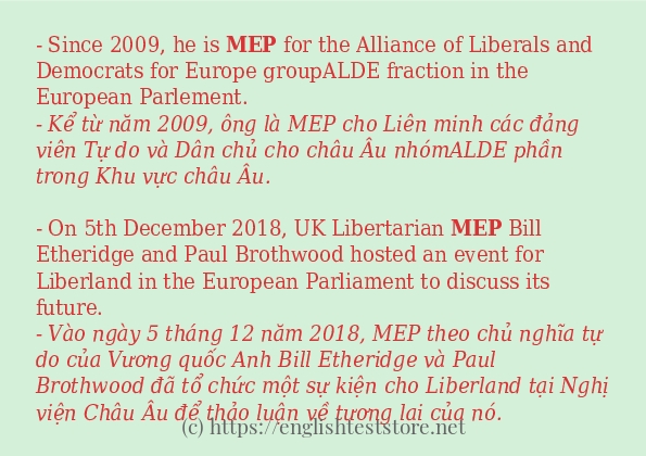 Cách dùng từ "mep" - EnglishTestStore Tiếng Việt